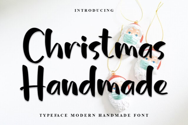 Christmas Handmade Brush Font - Befonts