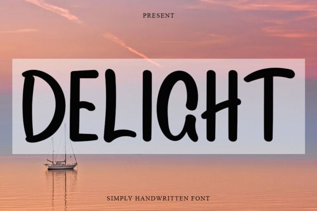 Delight Display Font - Download Free Font