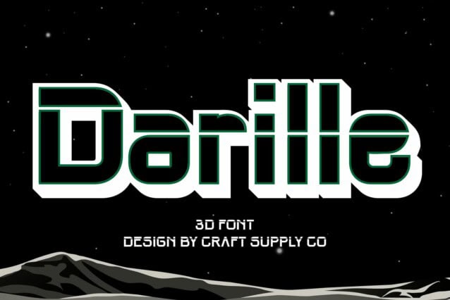Darille 3D Font - Befonts