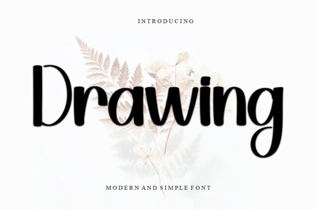 Drawing Display Font - Download Free Font