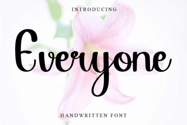 Everyone Script Font - Download Free Font