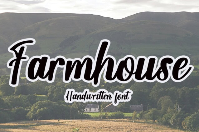 Farmhouse Script Font - Download Free Font