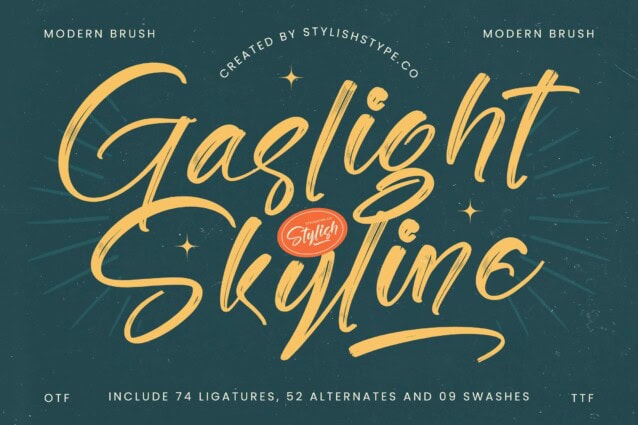 Gaslight Skyline Font - Download Free Font