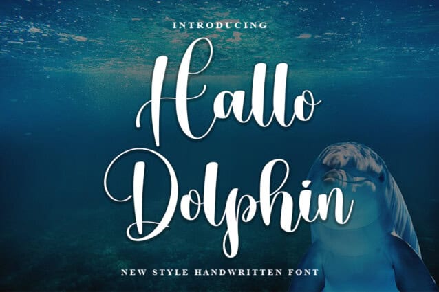 Hallo Dolphin Script Font - Download Free Font