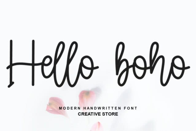 Hello Boho Script Font - Download Free Font