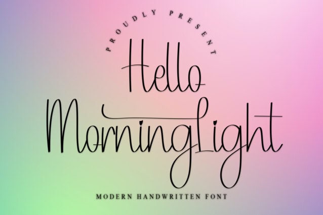 Hello Morning Light Script Font - Download Free Font