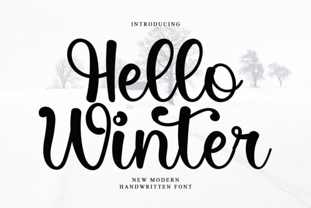 Hello Winter Script Font - Download Free Font