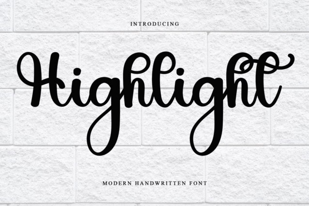 Highlight Script Font - Download Free Font