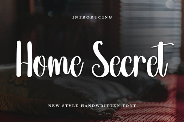 Home Secret Script Font - Download Free Font