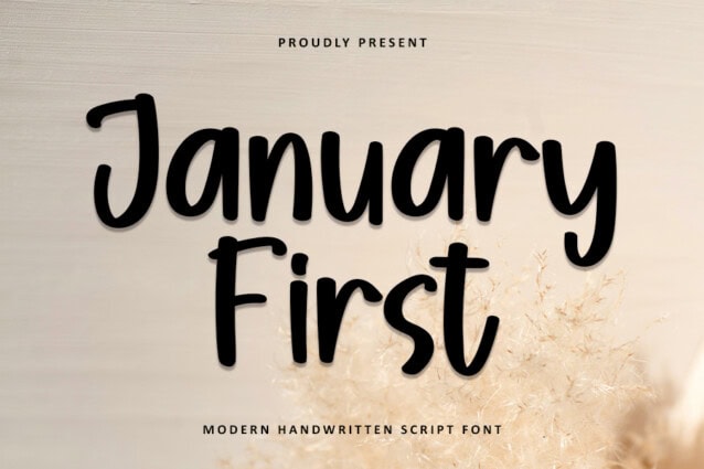 January First Display Font - Download Free Font