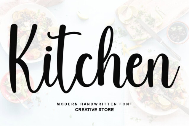 Kitchen Script Font - Download Free Font