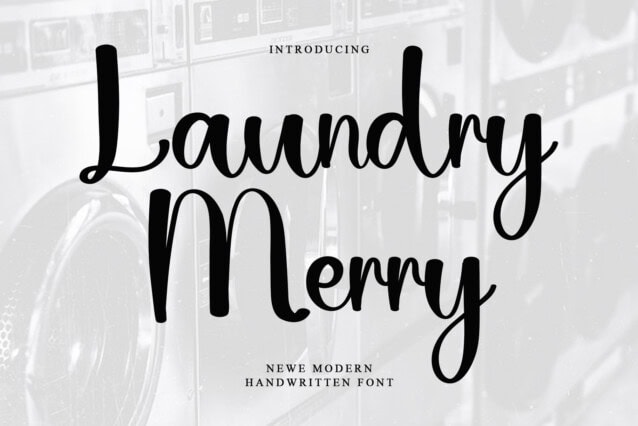 Laundry Merry Script Font - Download Free Font