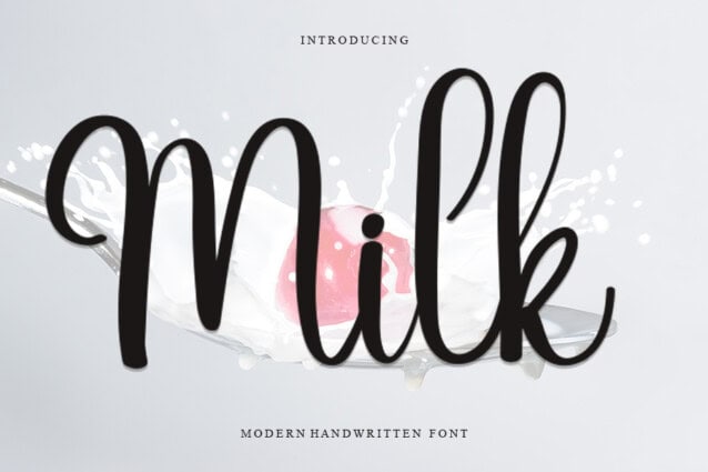 Milk Script Font - Download Free Font