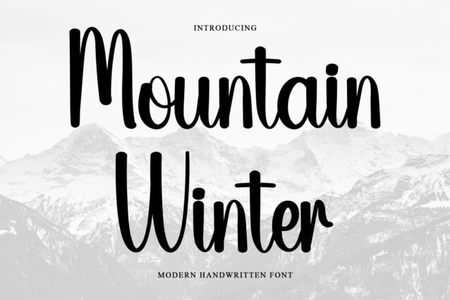 Mountain Winter Script Font - Download Free Font