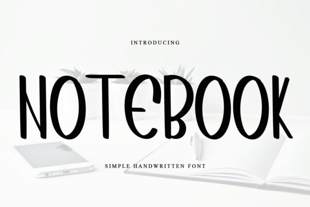 Notebook Display Font - Download Free Font