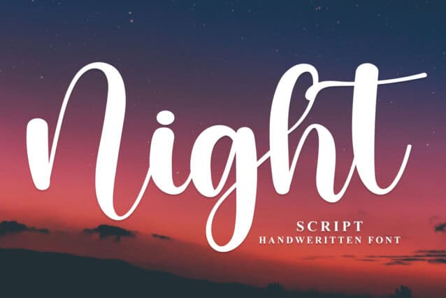 Night Script Font - Download Free Font
