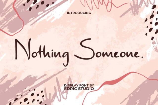Nothing Someone Font - Befonts