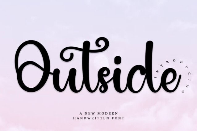 Outside Script Font - Download Free Font