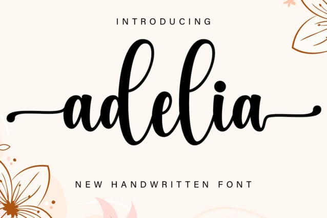 Adelia Script Font - Download Free Font