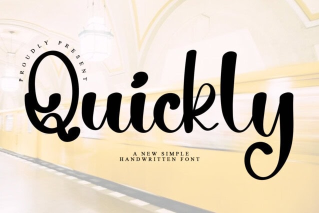 Quickly Script Font - Download Free Font
