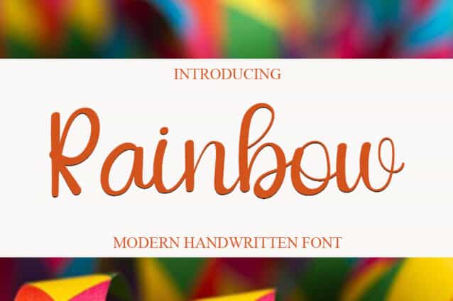 Rainbow Script Font - Download Free Font