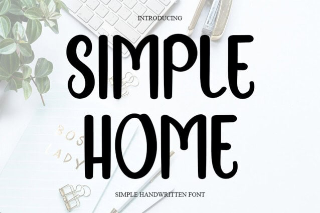 Simple Home Display Font - Download Free Font