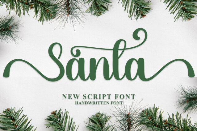 Santa Script Font - Download Free Font
