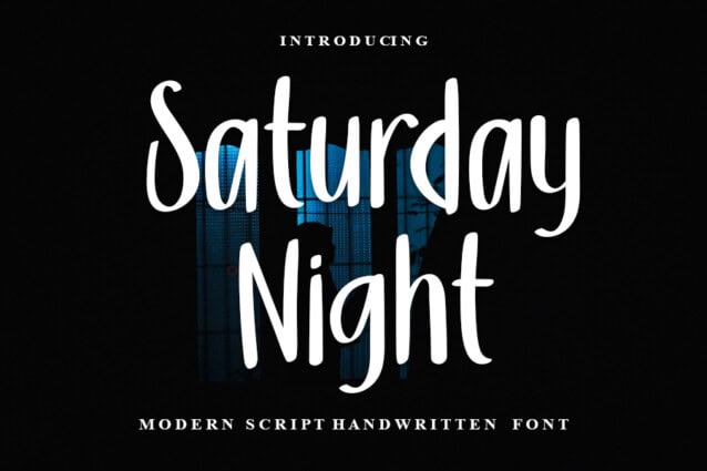 Saturday Night Display Font - Download Free Font