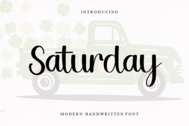 Saturday Script Font - Download Free Font