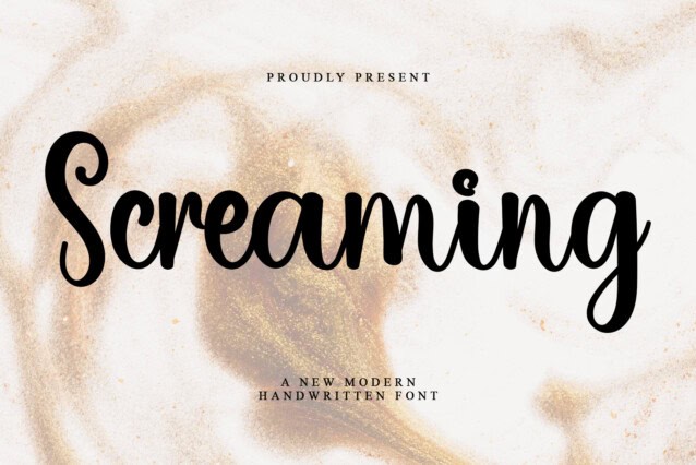 Screaming Script Font - Befonts