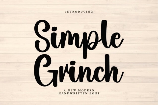 Simple Grinch Script Font - Download Free Font