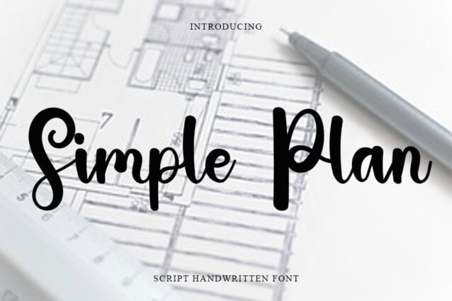Simple Plan Script Font - Download Free Font