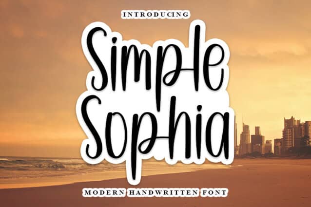 Simple Sophia Script Font - Download Free Font