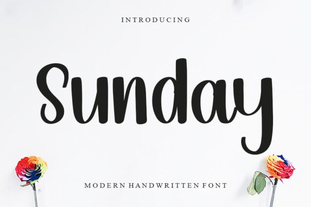 Sunday Display Font - Befonts