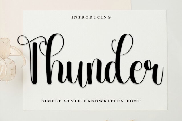 Thunder Script Font - Download Free Font
