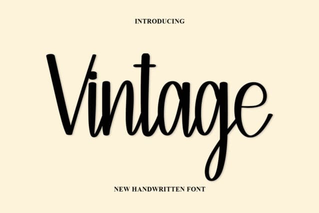 Vintage Script Typeface - Download Free Font
