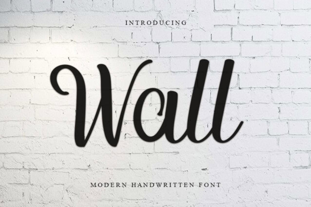 Wall Script Font - Befonts