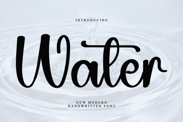 Water Script Font - Download Free Font