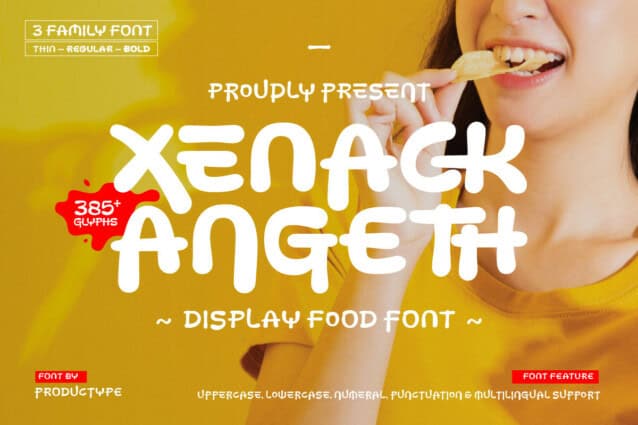 Xenack Angeth Display Font - Download Free Font