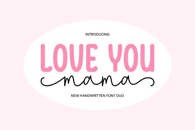 Love You Mama Font - Befonts