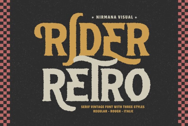 Retro Rider Font - Befonts