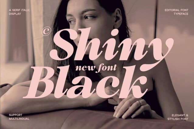Shiny Black Font - Download Free Font
