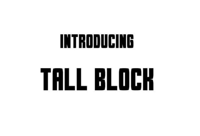 Tall Block Font - Download Free Font