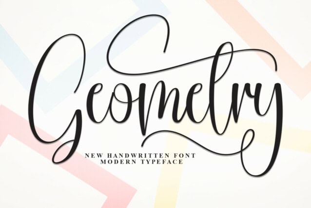 Geometry Calligraphy Font - Download Free Font