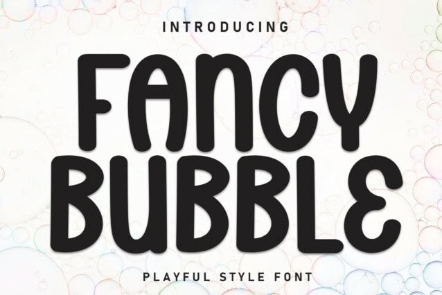 Fancy Bubble Display Font - Download Free Font
