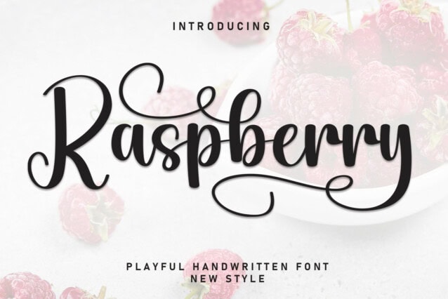 Raspberry Script Font - Download Free Font