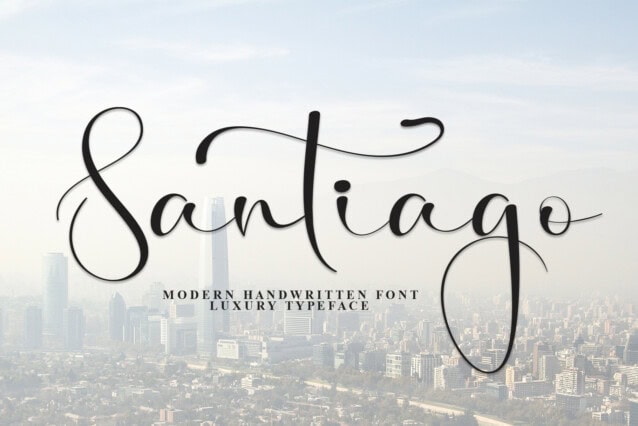 Santiago Script Font - Download Free Font