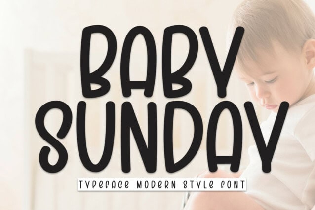 Baby Sunday Display Font - Befonts
