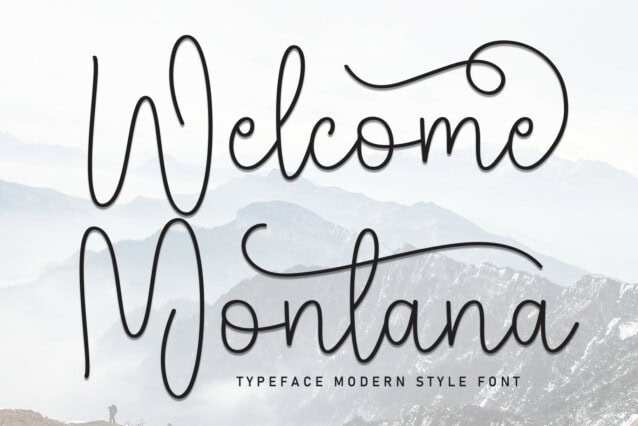 Welcome Montana Script Font - Download Free Font