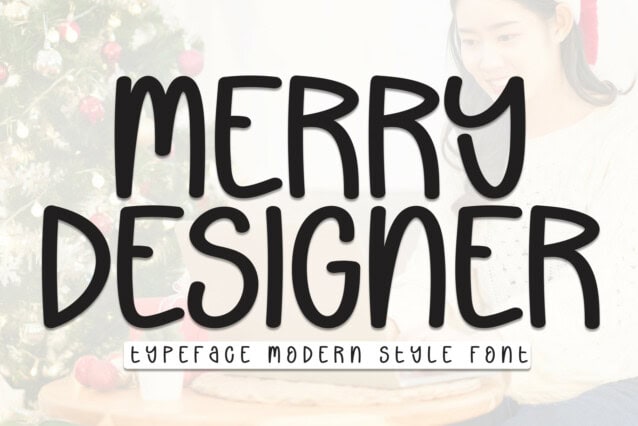 Merry Designer Display Font - Befonts